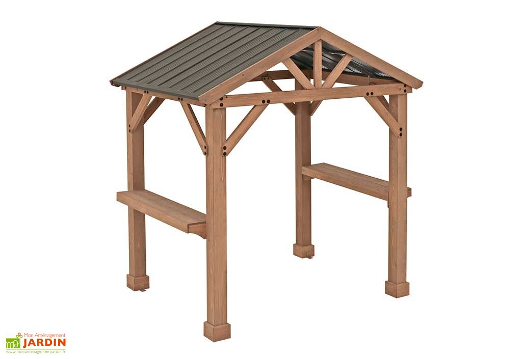 Abri pour Barbecue en Bois de Cèdre 174 x 245 cm