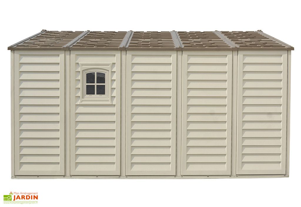 Abri de Jardin en PVC Duramax Beige 13 m² – Woodstyle Premium 10 x 13 ...
