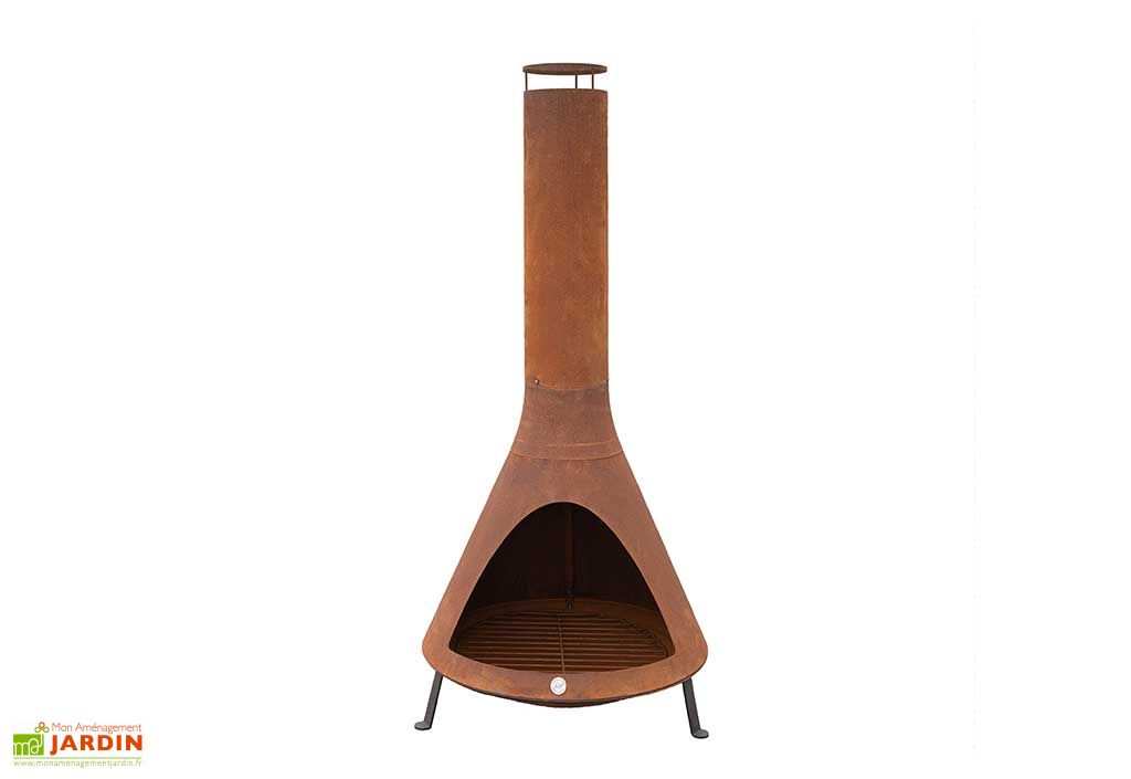 Cheminée d’Extérieur en Acier 70 x 160 cm - Westmann