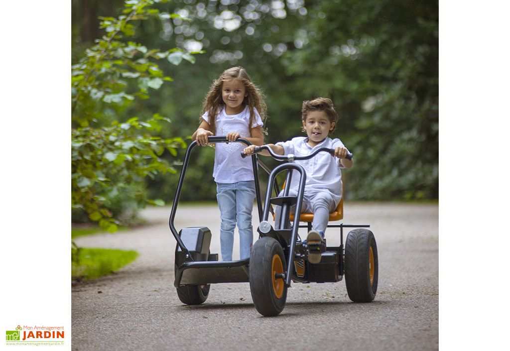 Kart à Pédales Berg Duo Chopper BF Orange et Noir - BERG