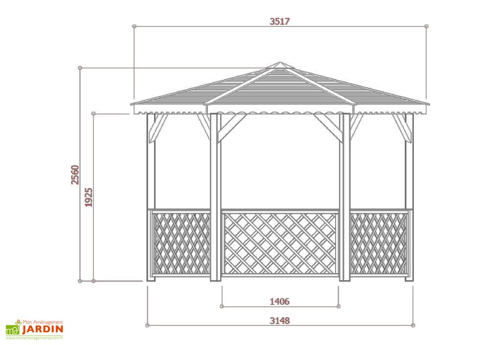 Plan Kiosque En Bois Hexagonal