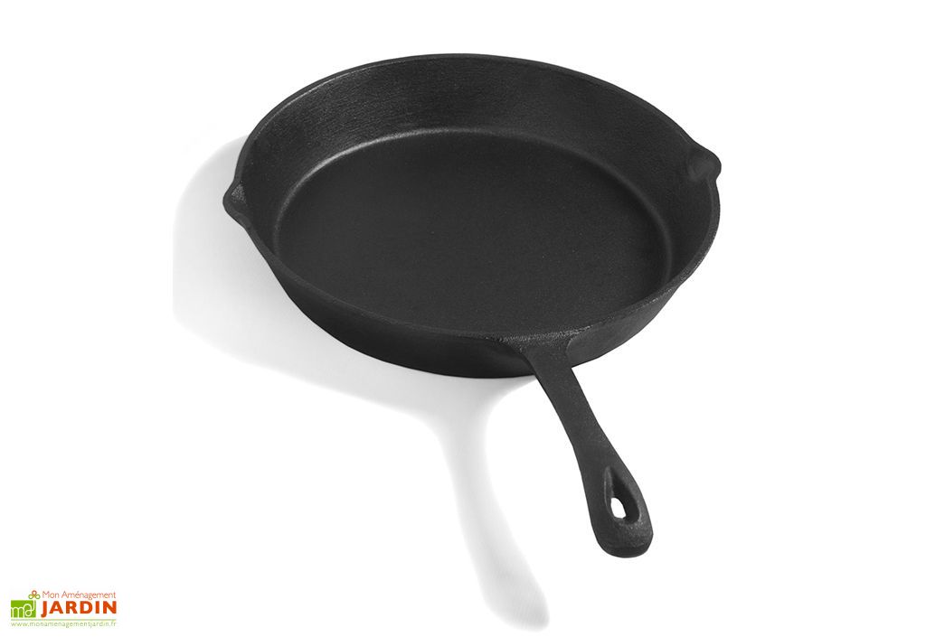 Poêle en Fonte Naturelle - 3 Dimensions - Cookking