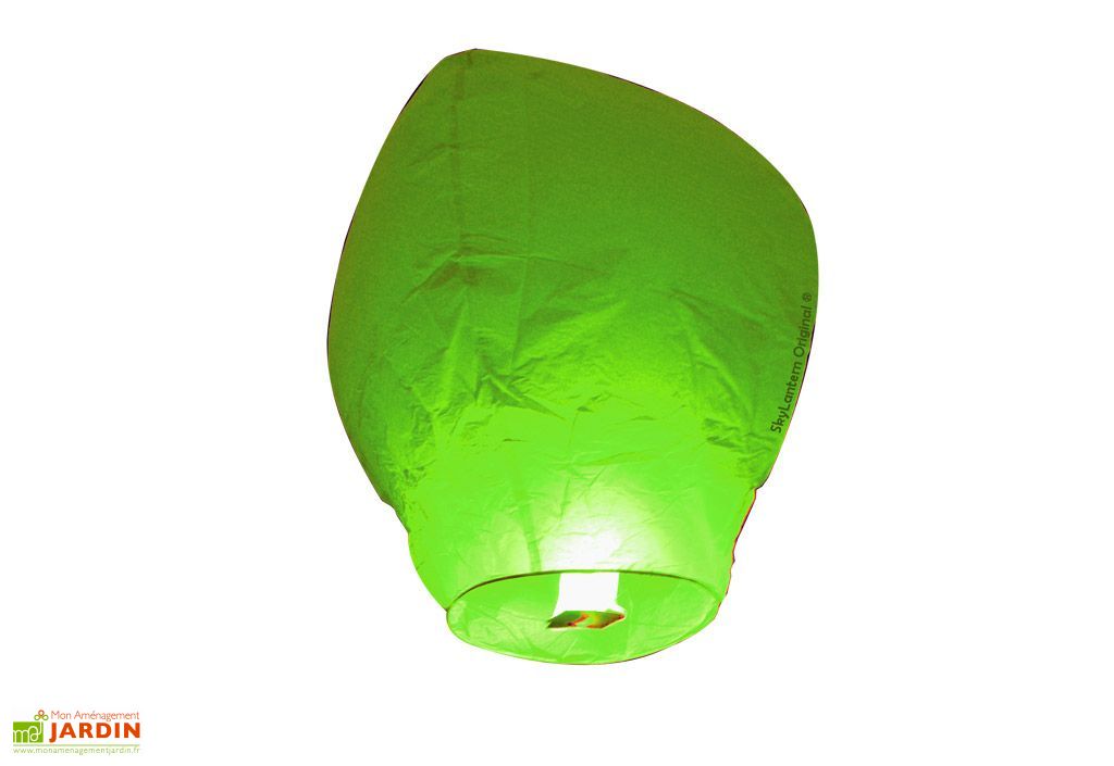 Lot 10 Lanternes Volantes Vertes - SkyLantern