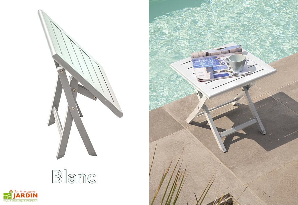 Table Basse de Jardin Pliante en Aluminium 43 cm (pls coloris) - City ... Table Basse de Jardin Pliante en Aluminium 43 cm (pls coloris) - City ...