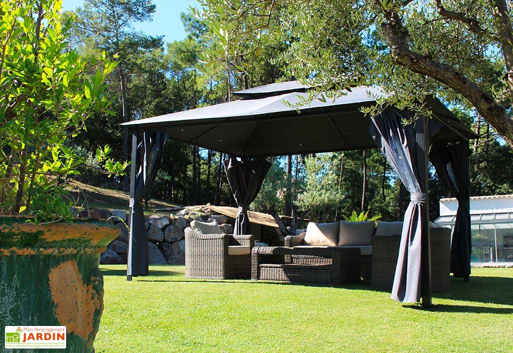 Tonnelle Autoportante en Acier et Aluminium Indra 12 m² - Couleurs du ...
