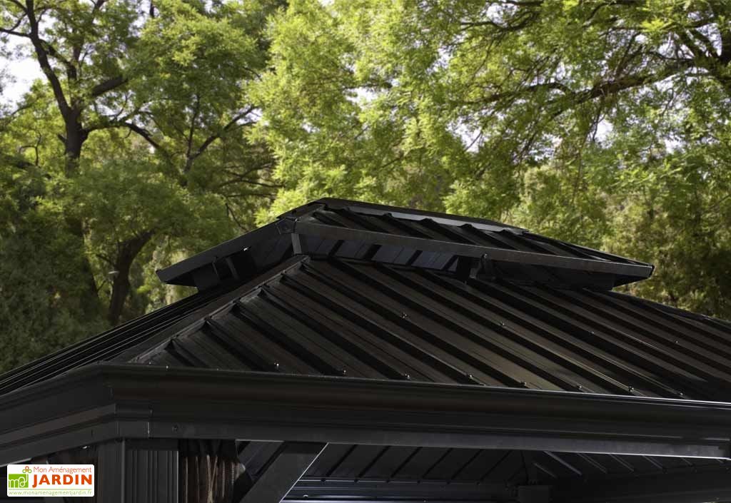 Abri pour Barbecue Aluminium et Acier Galvanisé Messina 2 x 3 m - Sojag