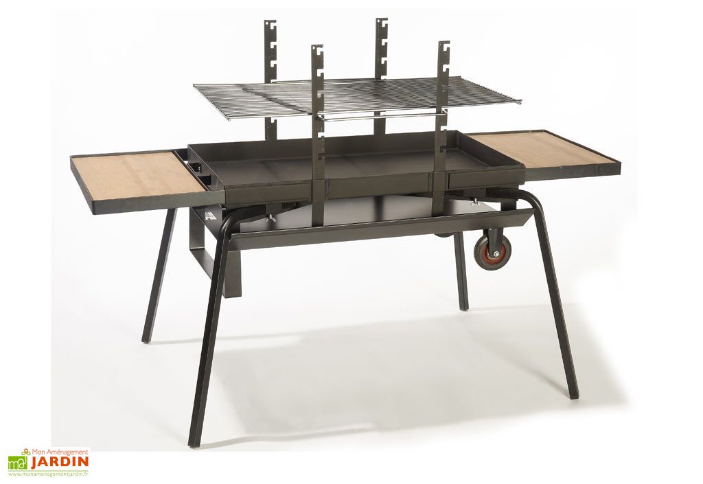 Barbecue Braséro Charbon de Bois Géant Luxe - Feu Roulant