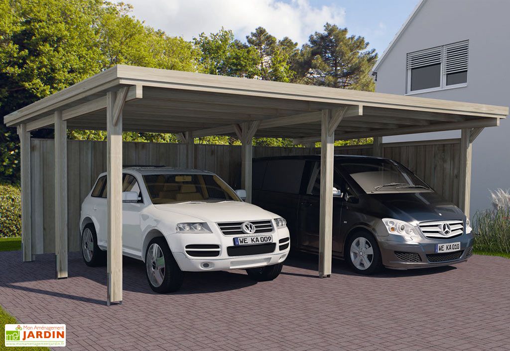 Carport 2 voitures - Mon Aménagement Jardin