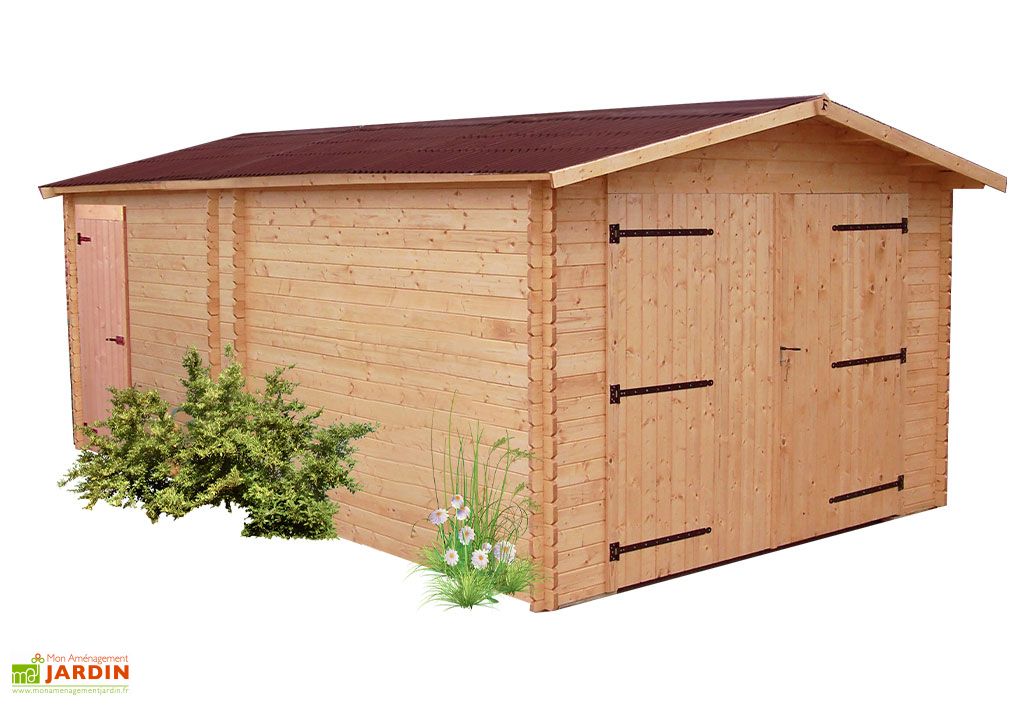 Garage en bois - Mon Aménagement Jardin