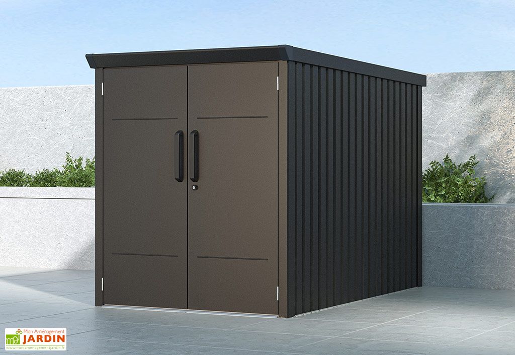 Garage à vélos en acier galvanisé avec plancher – 3 vélos - Westmann