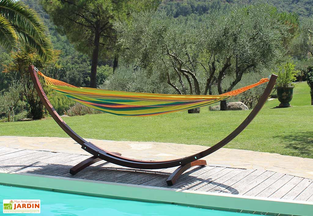 Toile de hamac en coton et polyester 120 x 200 cm - Cali - Couleurs du ...