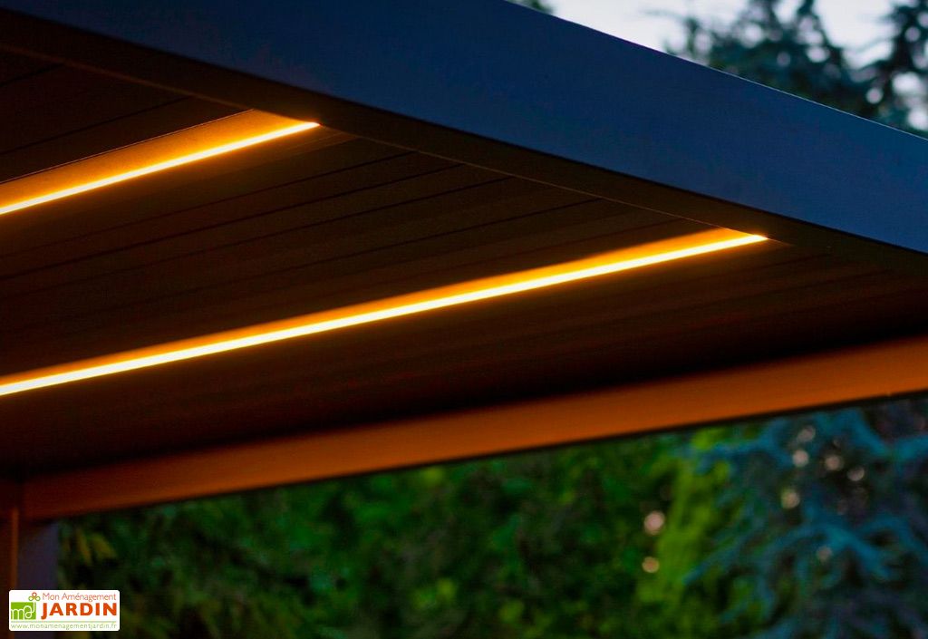 Kit d’éclairage pour pergola Ombréa 3 lames – 3 m - Ombréa
