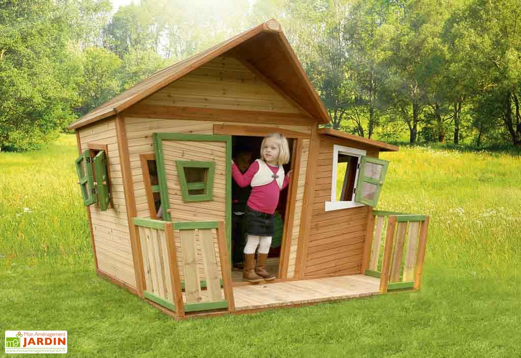 Cabane pour enfant en bois - Mon Aménagement Jardin