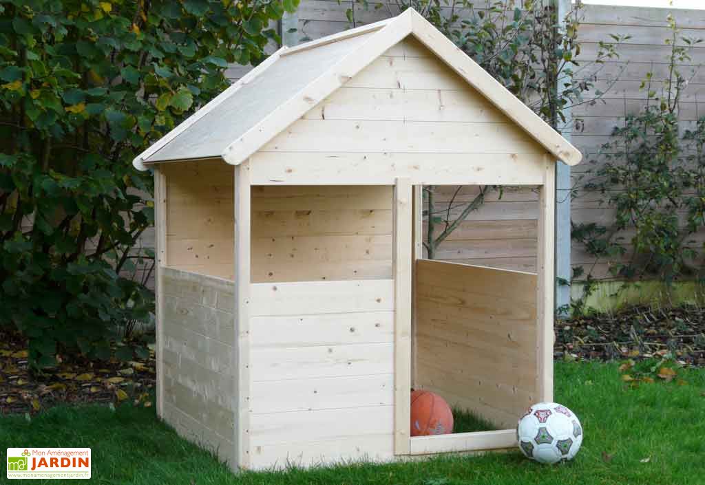 Cabane en bois enfant pour jardin : petite, grande, avec toboggan