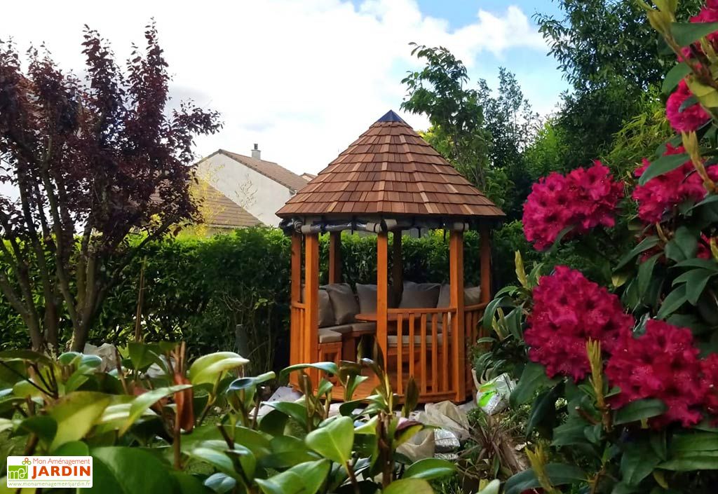 Gazebo et kiosque en bois - Mon Aménagement Jardin