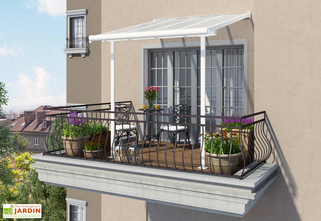 Pergola Aluminium Patio Blanche (230x200) Sierra - Canopia