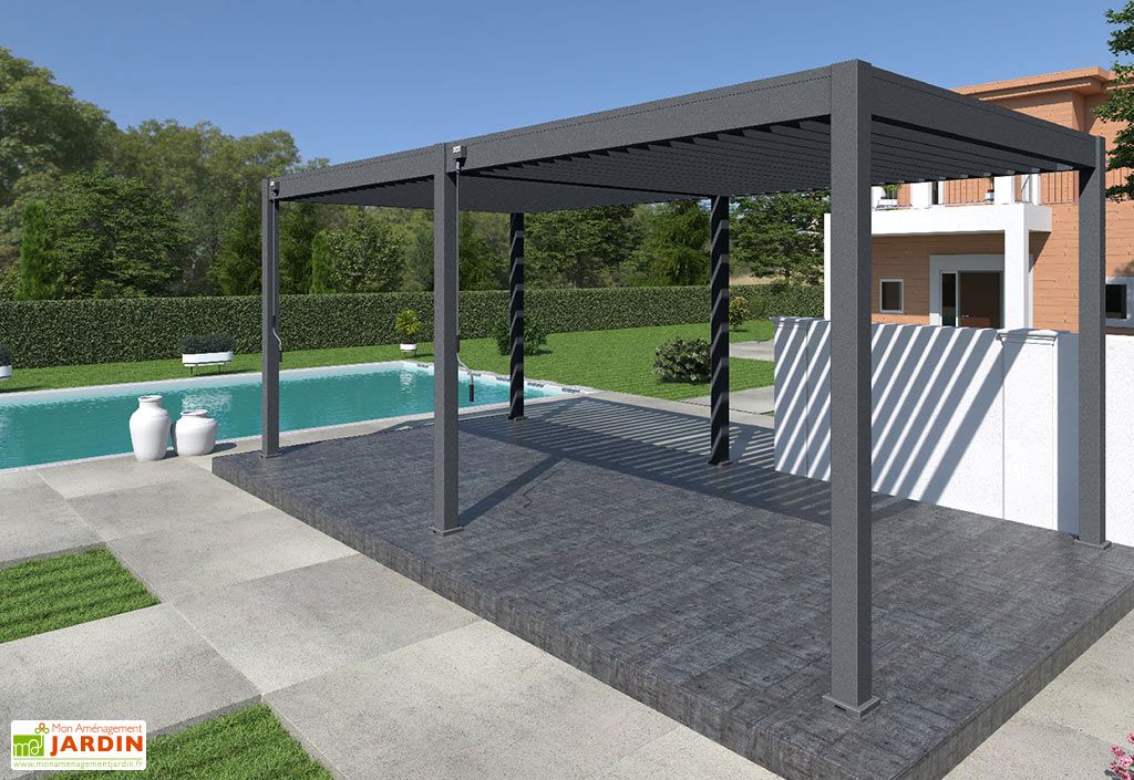 Pergola autoportée 6x3 - Mon Aménagement Jardin