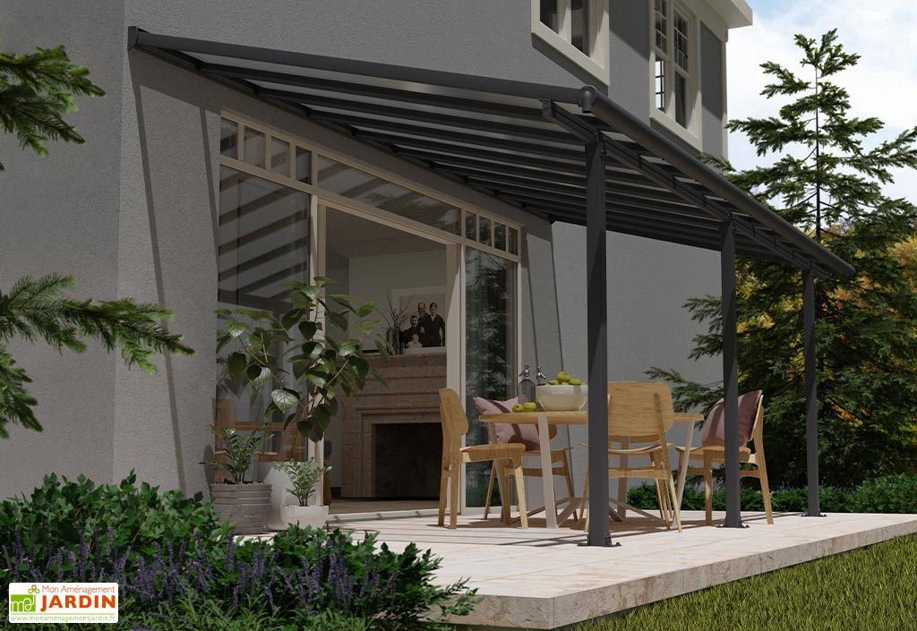 Pergola adossée 5x3 - Mon Aménagement Jardin