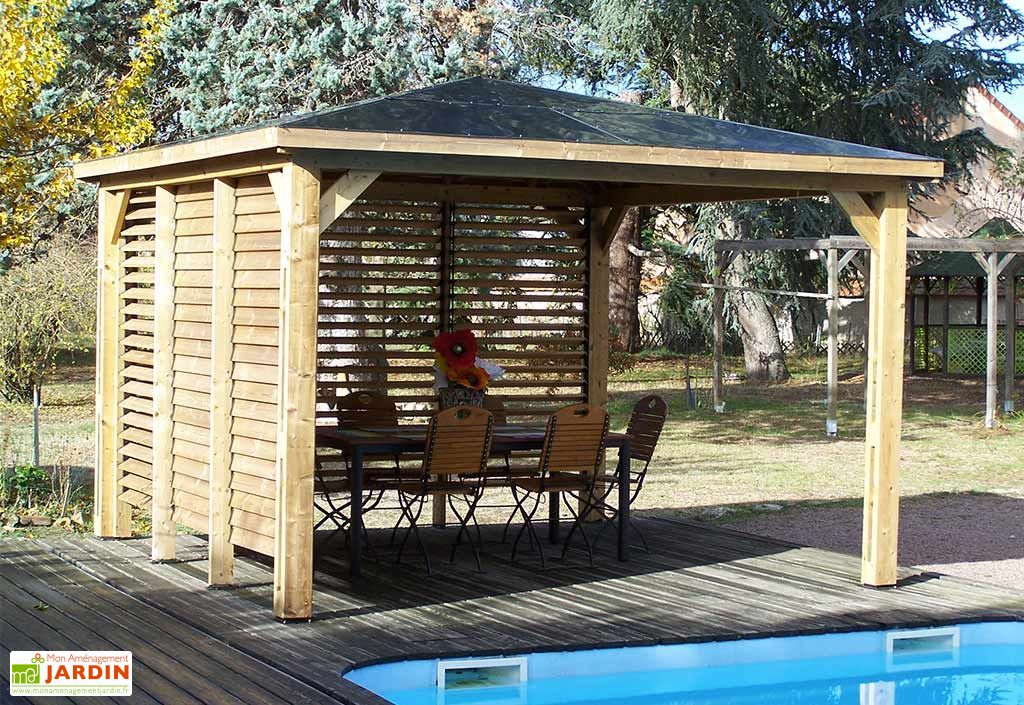 Pool House en Bois 2 Parois Blueterm 12 m² - Habrita
