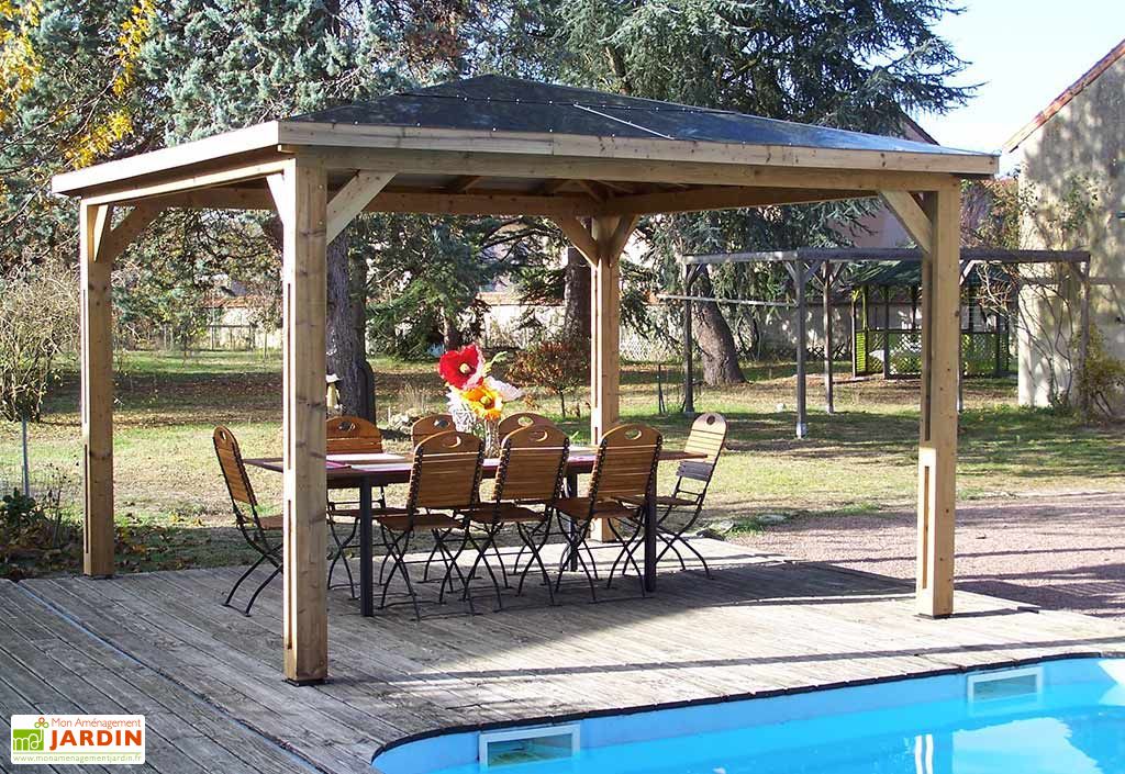 Pool House en Bois Blueterm 12 m² - Habrita