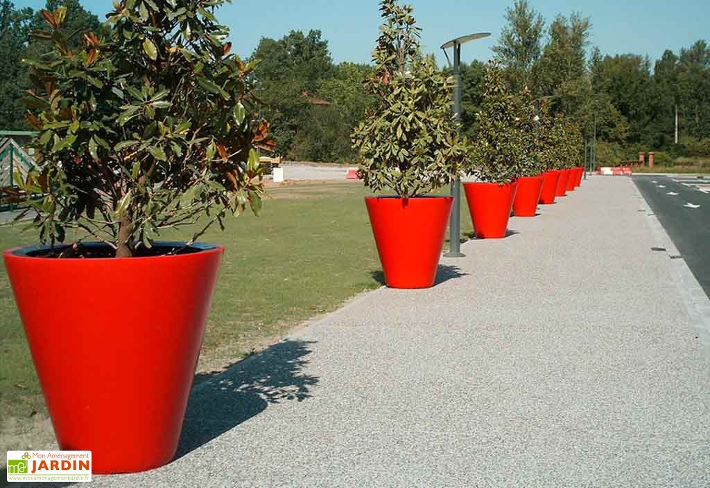 Pot de fleurs en plastique Colors Open L simple ou double paroi (Ø120 x ...