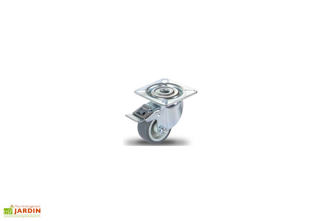 Roulette pivotante avec frein pour jardinière en métal Coyotto - Coyotto