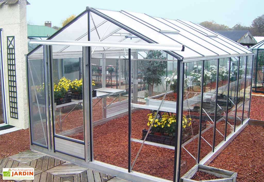Serre de jardin en verre - Mon Aménagement Jardin