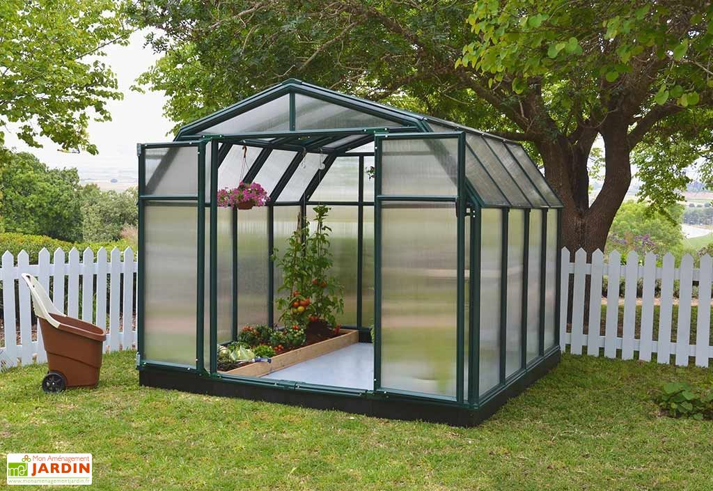 Serre de Jardin Polycarbonate et PVC 2,5 x 2,5 m – Hobby Gardener 8x8 ...