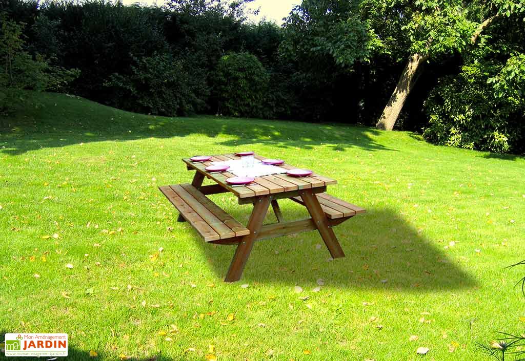 Table de pique-nique - Mon Aménagement Jardin