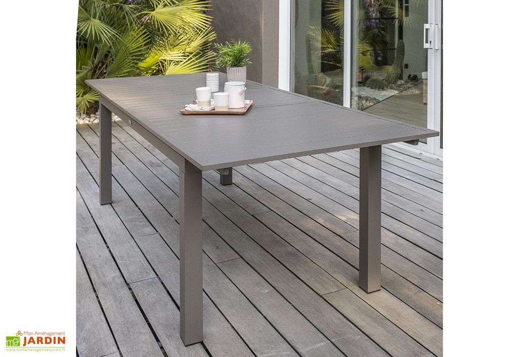 Table de Jardin Extensible en Aluminium Zahara 180/240 cm - DCB Garden