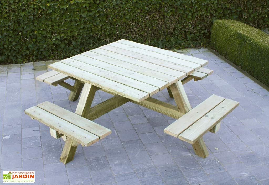 Table de pique-nique - Mon Aménagement Jardin