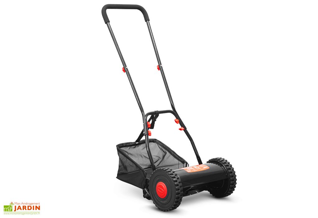 Tondeuse manuelle 30 cm avec bac récolteur 16 L - Elem Garden
