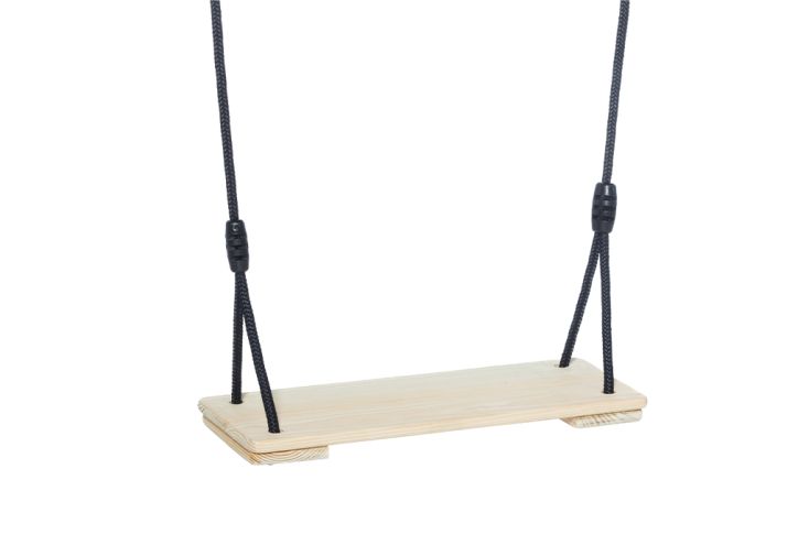 Balançoire en bois traité avec corde tressée 6 m - Arbre - DICE
