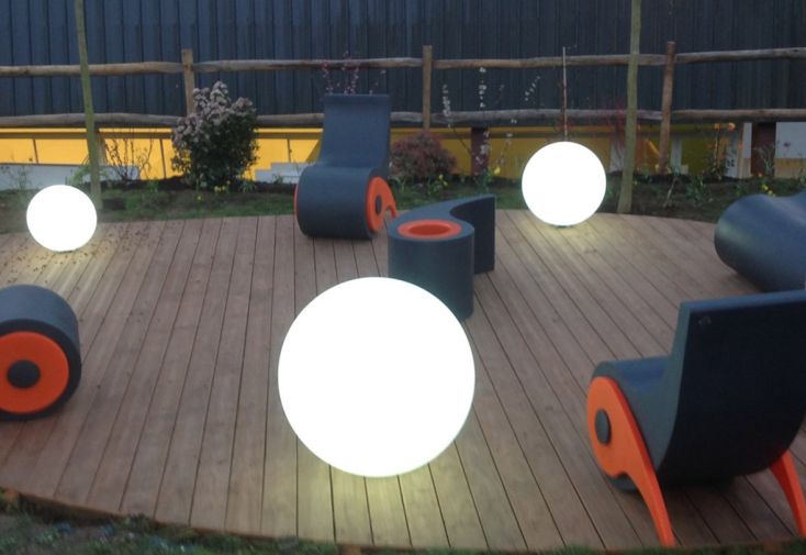 Luminaire d’extérieur solaire Sphère - Ø 60 cm - PAPI