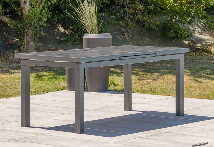 Table de Jardin Extensible Aluminium et Céramique Venise 190/250 cm ...